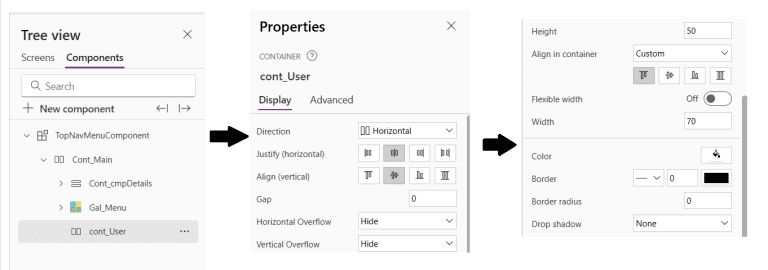 Power Apps Horizontal Navigation Menu Component With Submenu