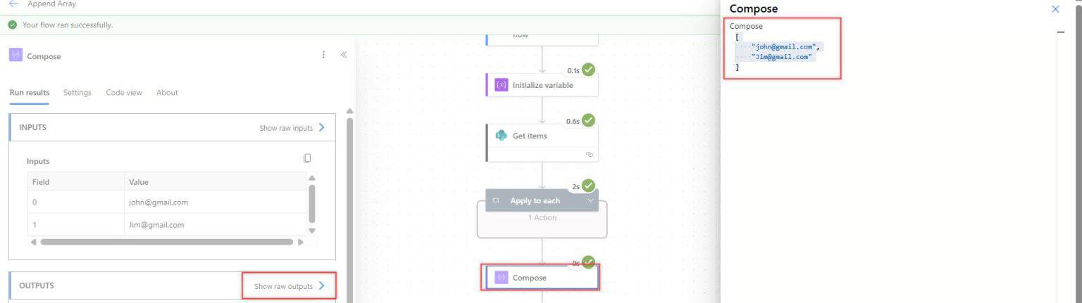 Append Multiple Values to An Array in Power Automate