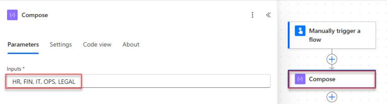 Split a String and Get First Value in Power Automate
