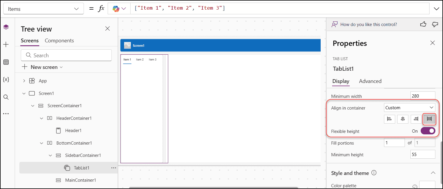 Create a Responsive Navigation Menu in Power Apps