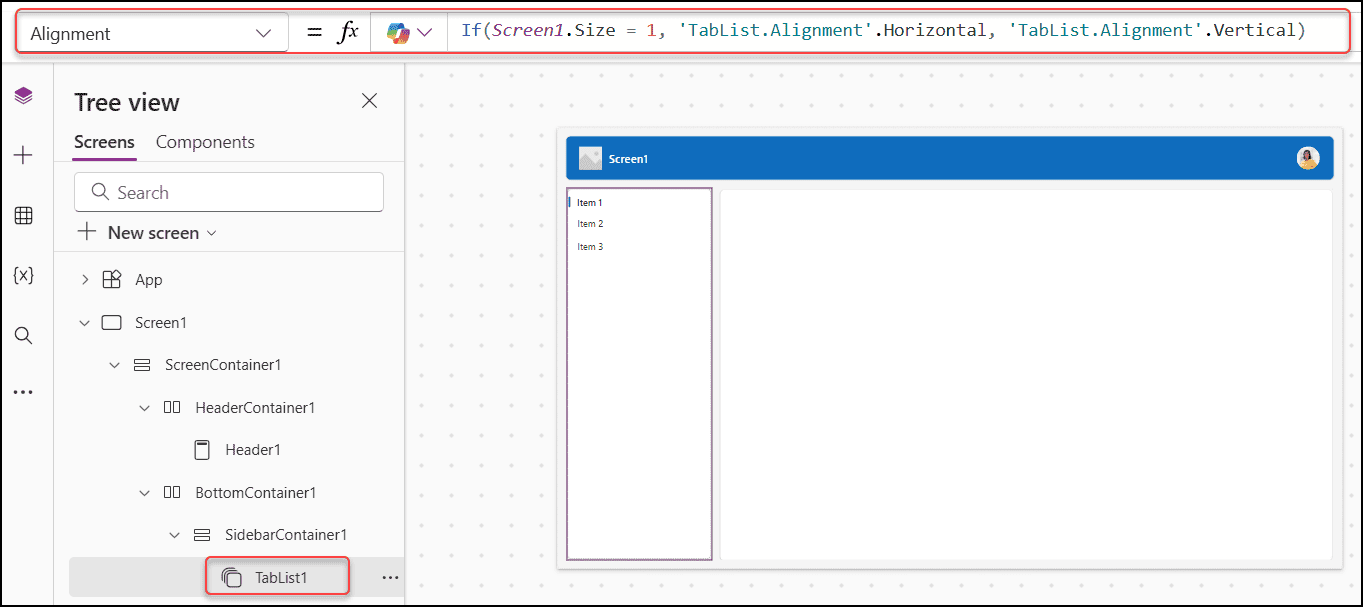 Create a Responsive Navigation Menu in Power Apps