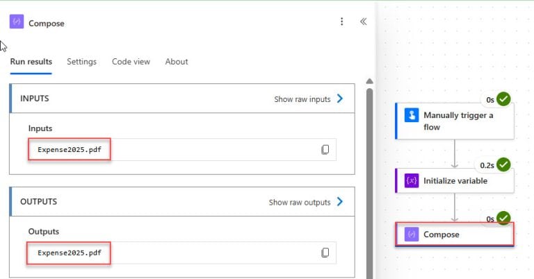 Split a String and Get First Value in Power Automate