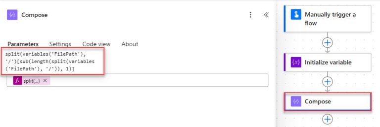 Split a String and Get First Value in Power Automate