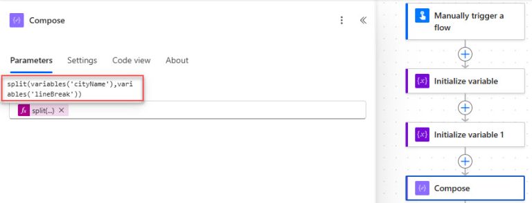 Split a String Into an Array in Power Automate