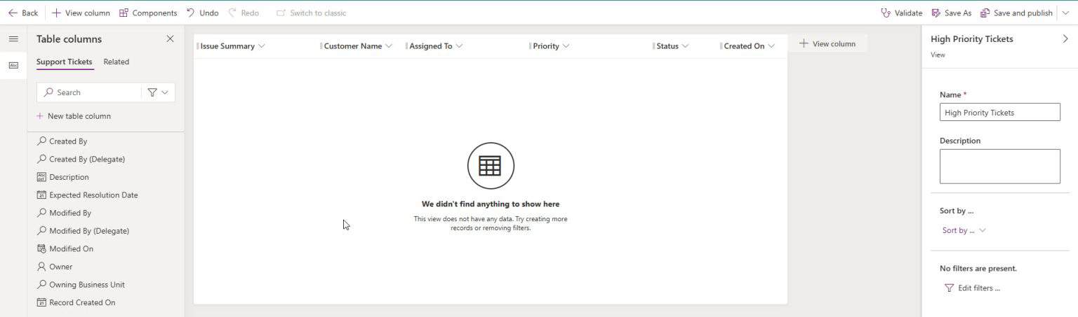 Create Model Driven Apps in Power Apps