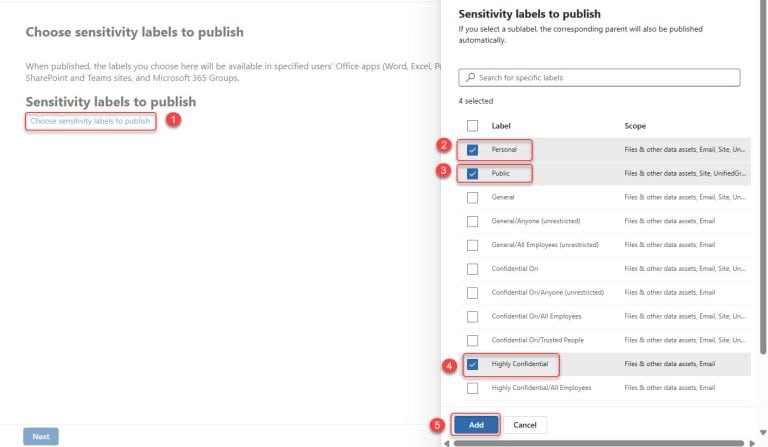 Publish Sensitivity Labels in Microsoft 365