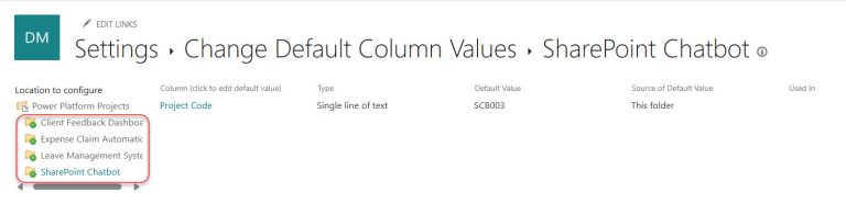 Column Default Value Settings in SharePoint Library