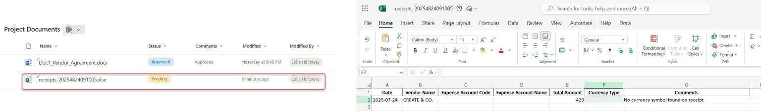 Convert Invoice to Excel Using AI Builder in Power Automate