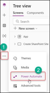 Create a SharePoint Site Using Power Apps & Power Automate