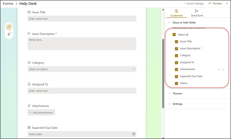 Create a New SharePoint List By Creating a Form
