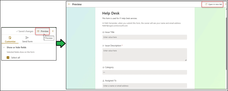 Create a New SharePoint List By Creating a Form