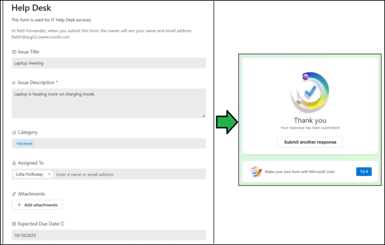 Create a New SharePoint List By Creating a Form