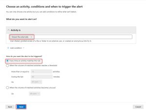 Set Alert Policies in Microsoft Defender Portal