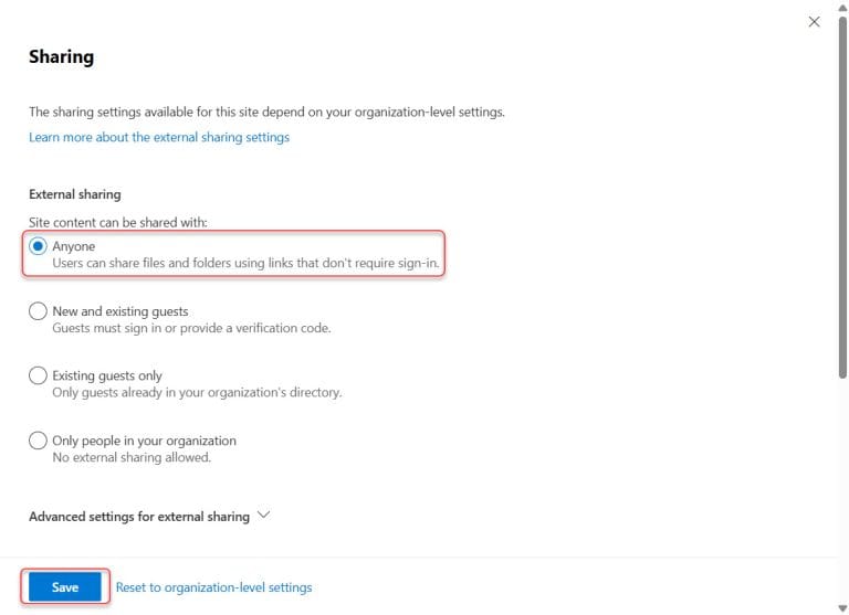 Give SharePoint Library Upload Access to External Users