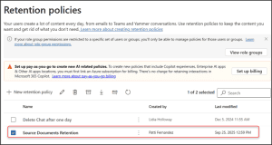 Create Site Retention Policies in SharePoint