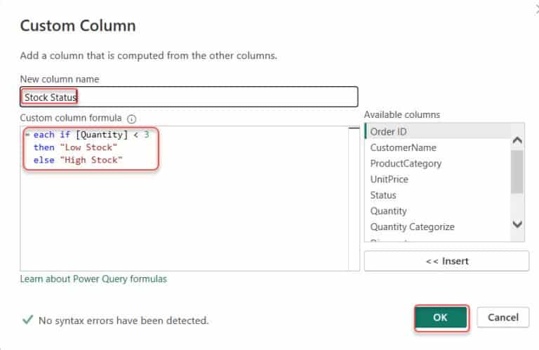 Add Columns Using IF Statements in Power BI Power Query