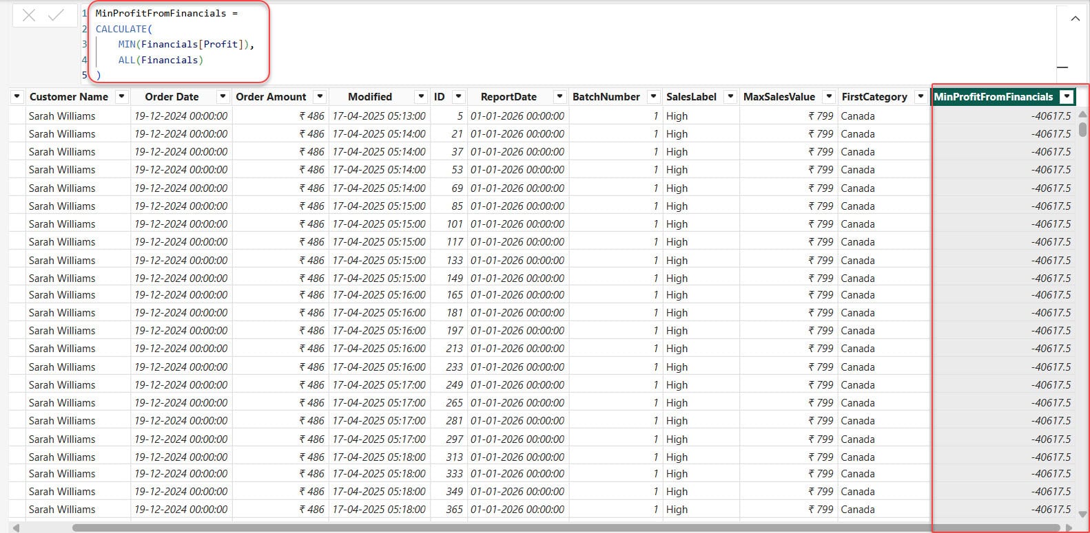 Add Column With a Fixed Value in Power BI