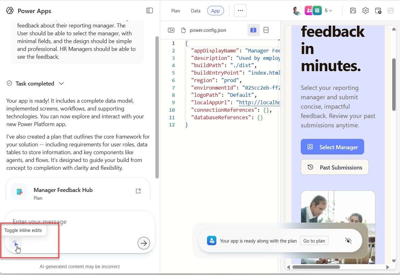 Microsoft Power Apps Vibe: The AI-Native Power Apps Experience