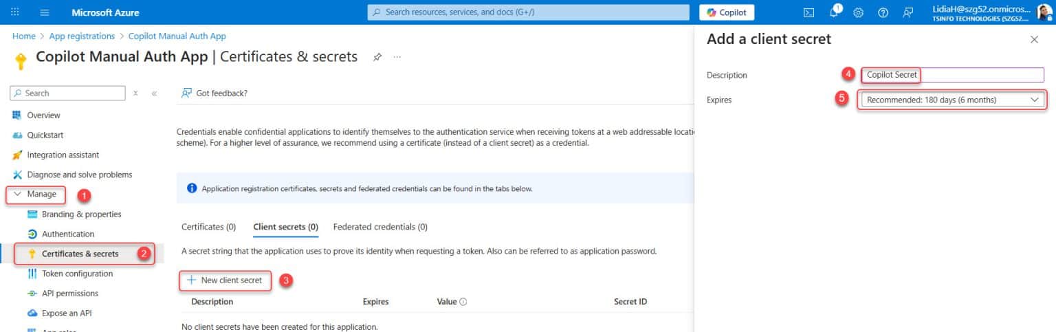 Set Up Manual Authentication in Microsoft Copilot Studio