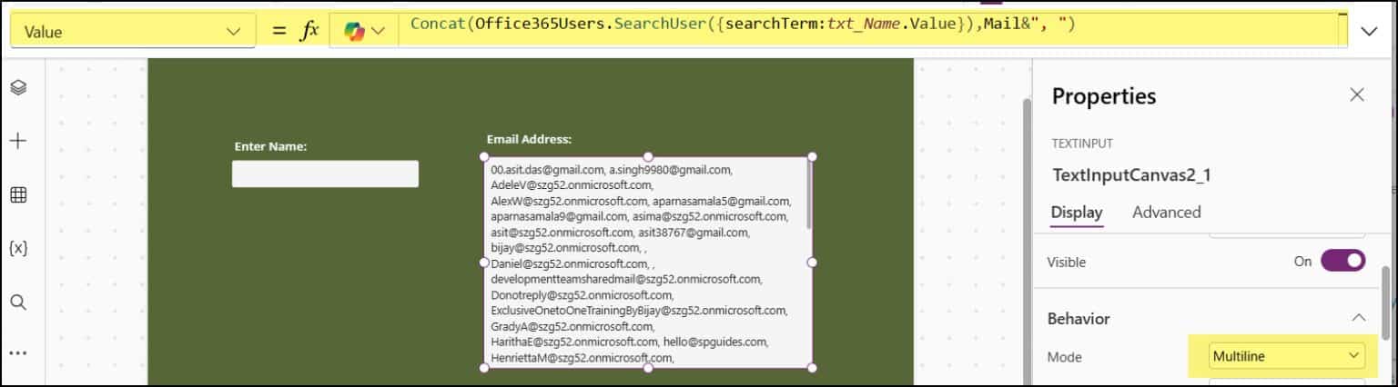 How to Search User in Power Apps