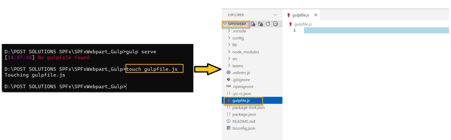 No gulpfile found error in SharePoint Framework (SPFx)