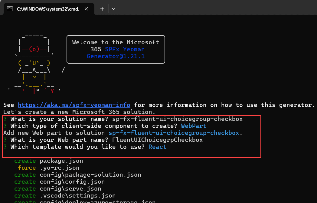 SPFx Fluent UI React Control: ChoiceGroup and Checkbox