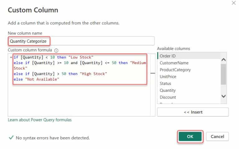 Add Columns Using IF Statements in Power BI Power Query