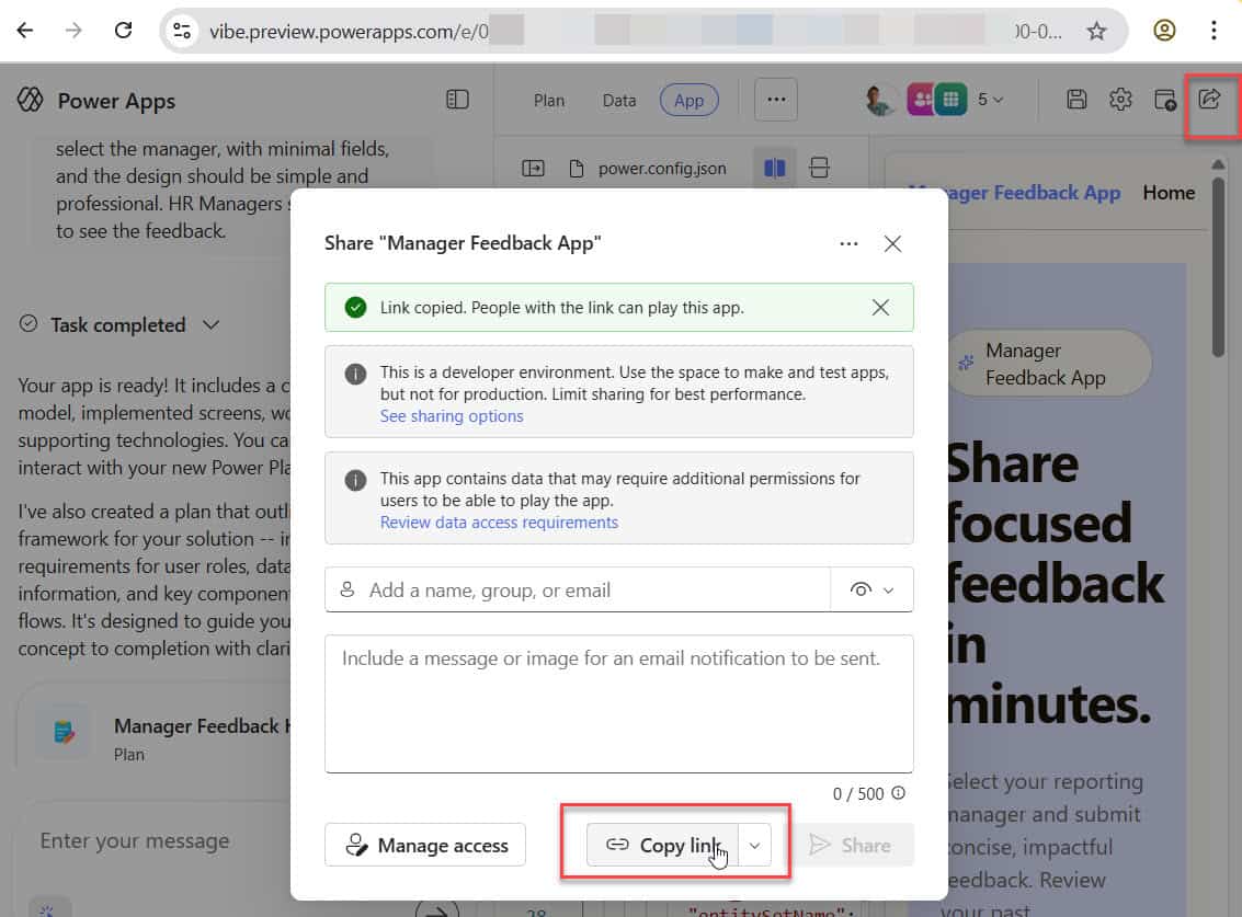 Microsoft Power Apps Vibe: The AI-Native Power Apps Experience