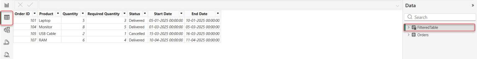 Filter Rows Using Conditions from Another Column in Power BI