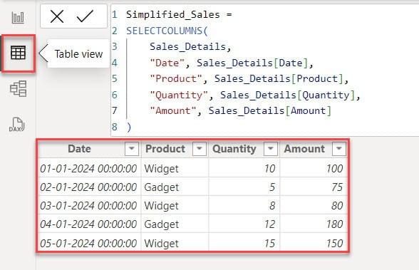 How to Create a New Table From an Existing Table in Power BI ...